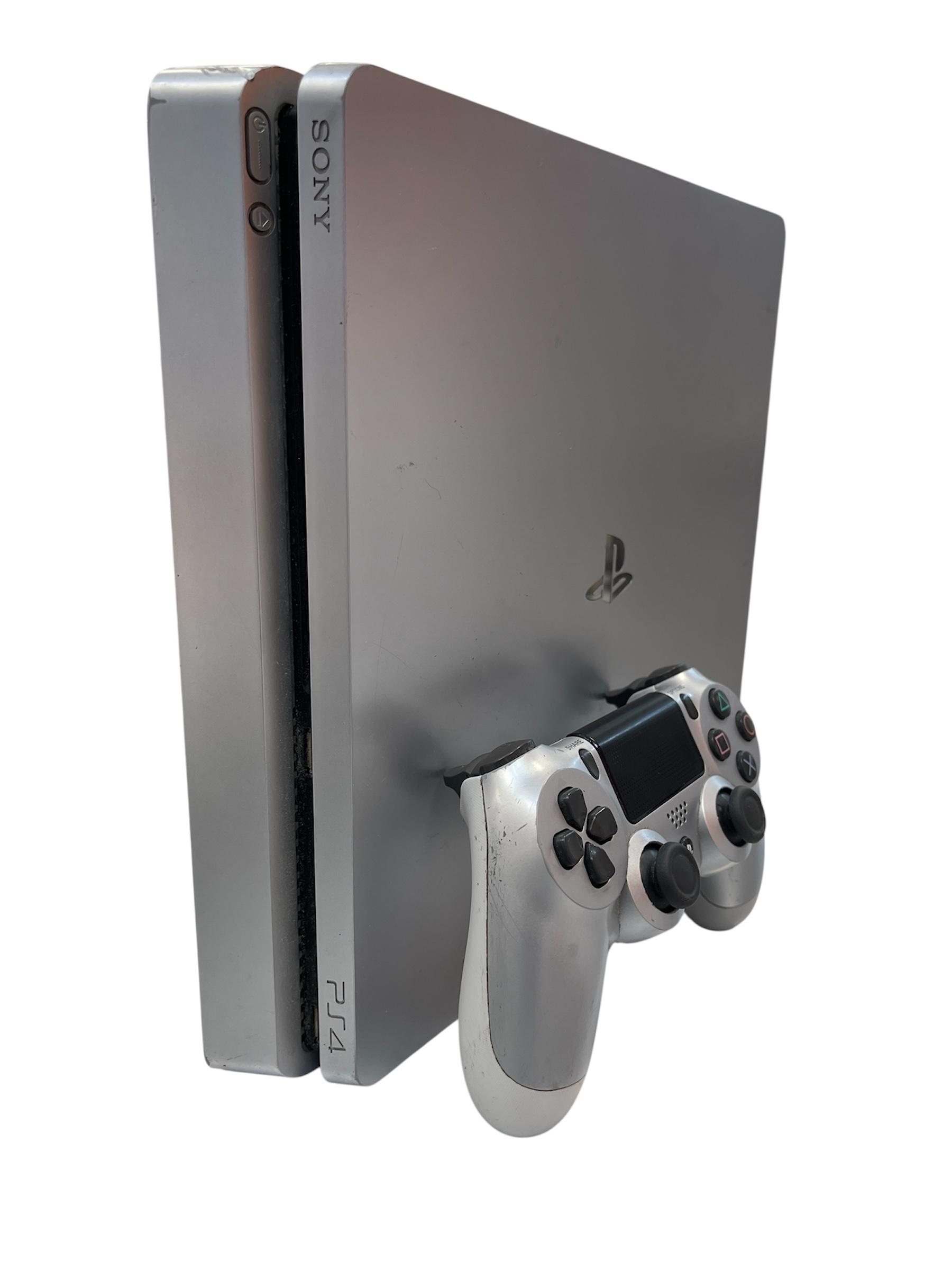 CONSOLA PS4 SLIM COLOR PLATEADO 1 TB + CABLES | Real Cash